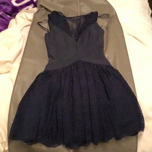BCBG | Dresses | Bcbg Navy Cocktail Dress | Poshmark